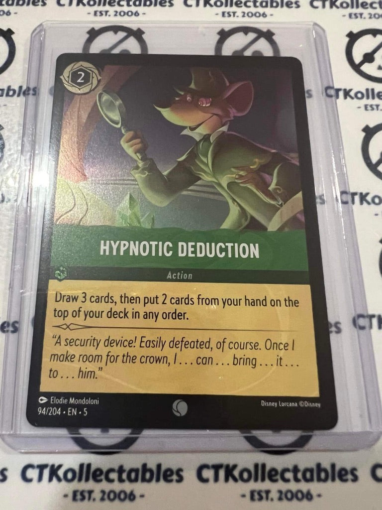 2024 Disney Lorcana Shimmering Skies COLD Foil Hypnotic Deduction 94/2 – CTKollectables