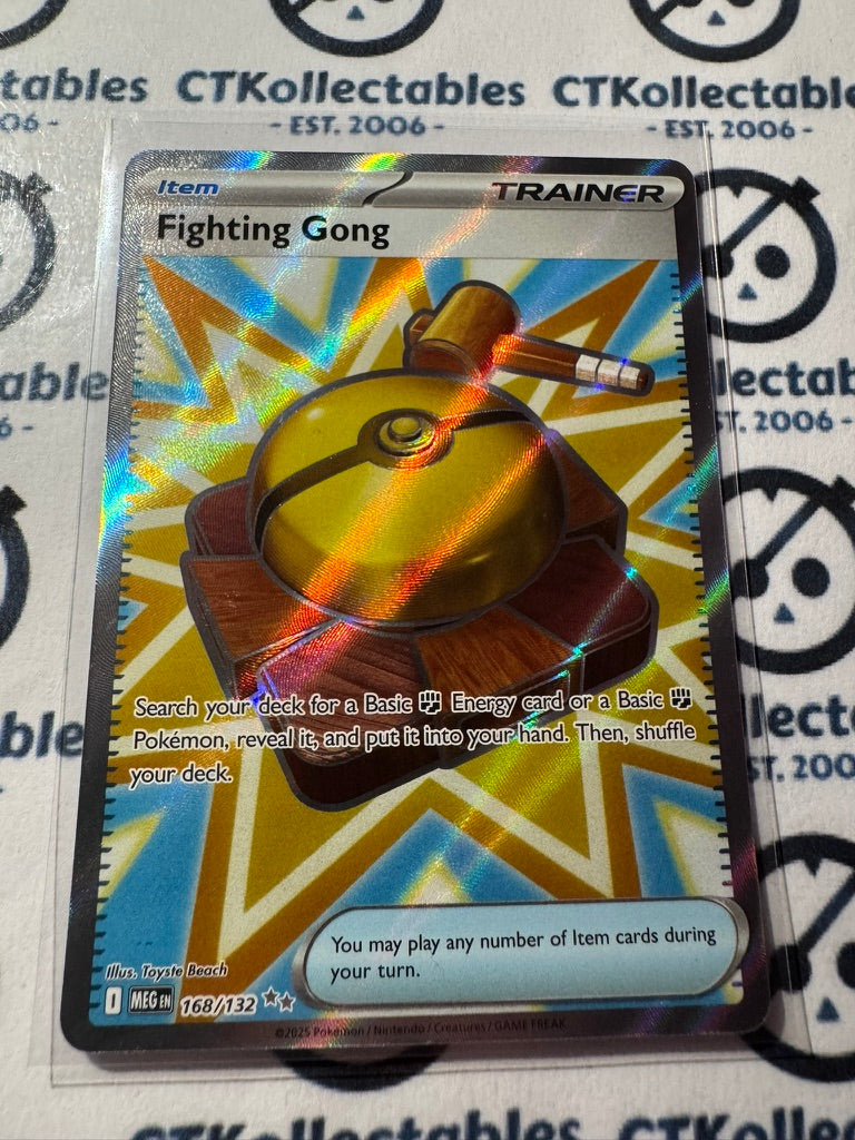 Fighting Gong Full Art Trainer #168/132 Mega Evolution Pokemon ...