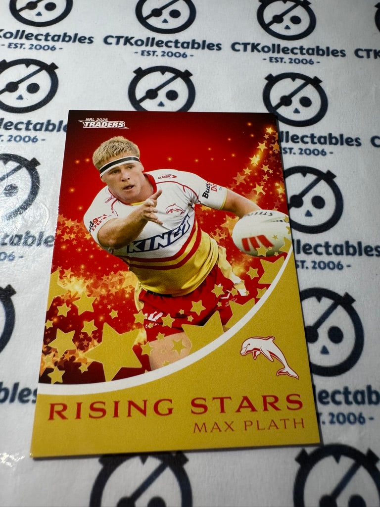 2025 NRL Traders Rising Stars RS 15 / 51 DOLPHINS MAX PLATH ...