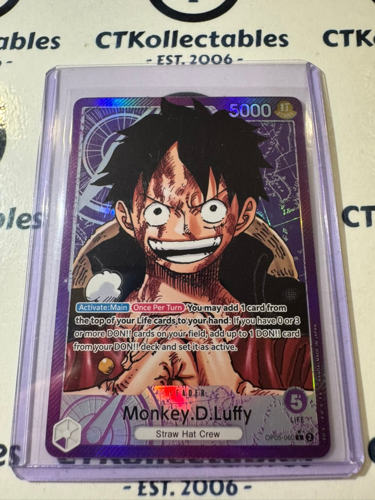 Monkey D Luffy Alt Art Leader #OP05-060 One Piece Awakening of the New ...