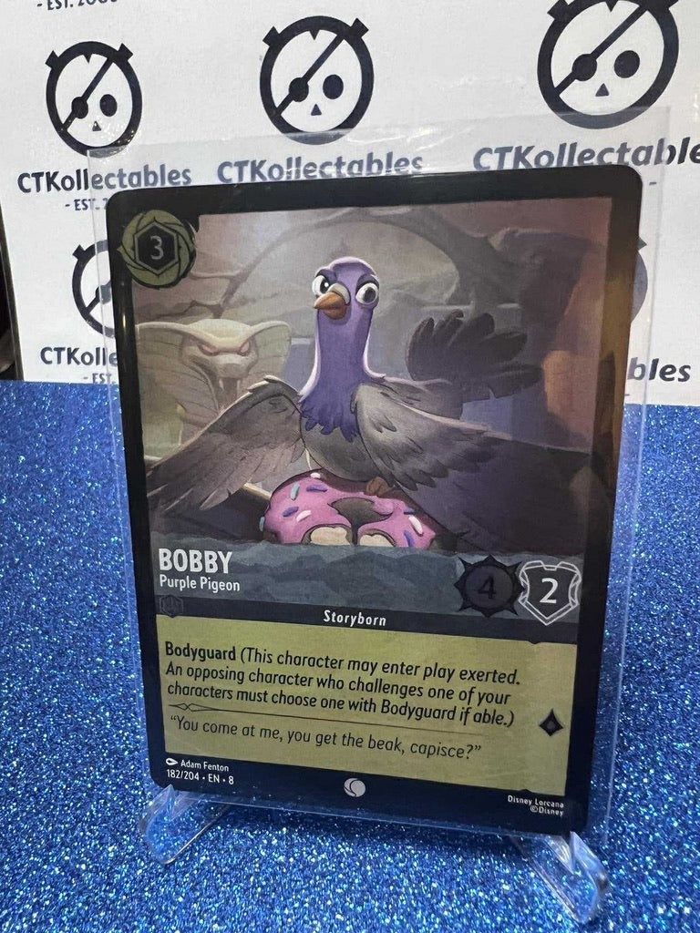 Disney Lorcana -Reign of Jafar FOIL -182/204 Bobby - Purple Pigeon C ...