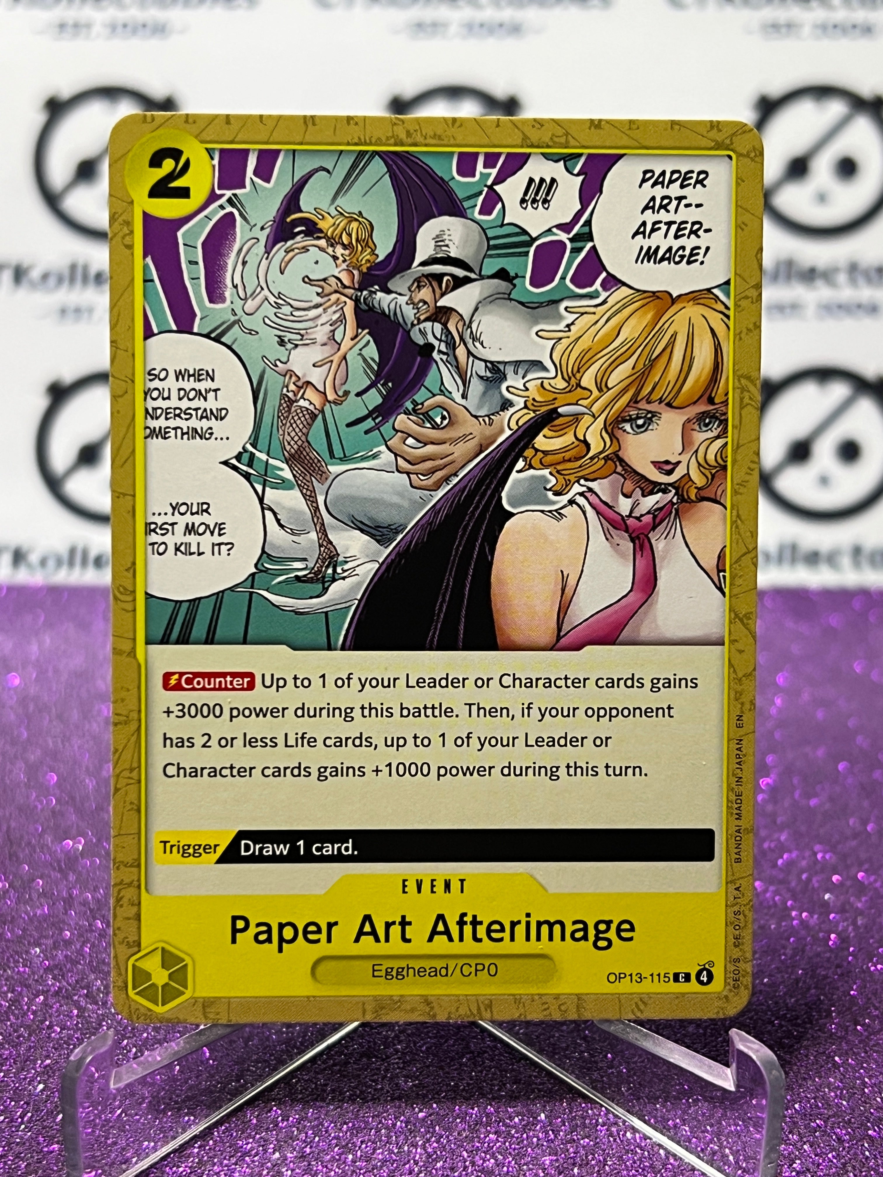 2025 ONE PIECE CARRYING ON HIS WILL PAPER ART AFTERIMAGE # OP13-115 C ...