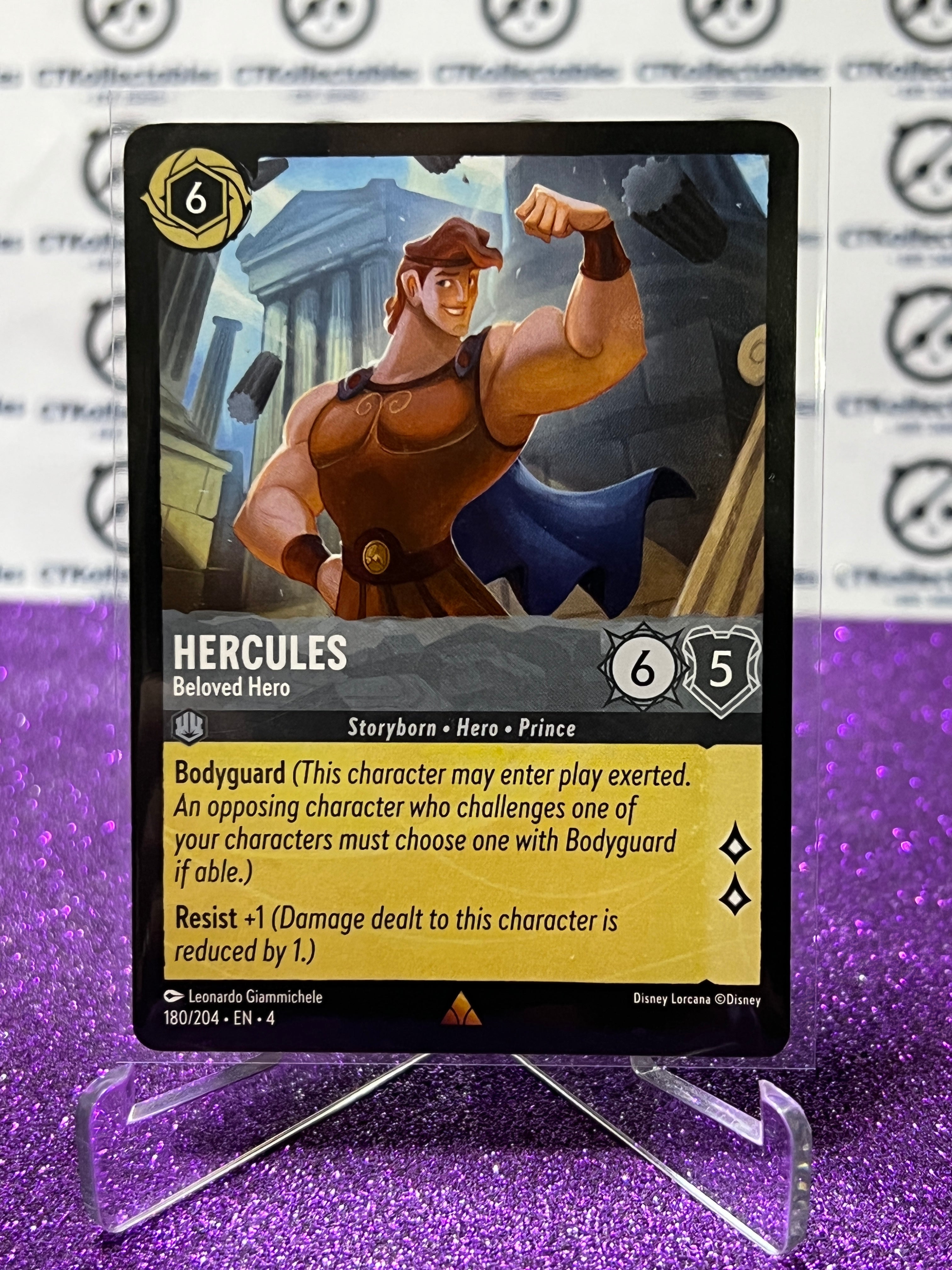 2024 DISNEY LORCANA URSULA'S RETURN HERCULES # 180/204 RARE NON-FOIL G ...