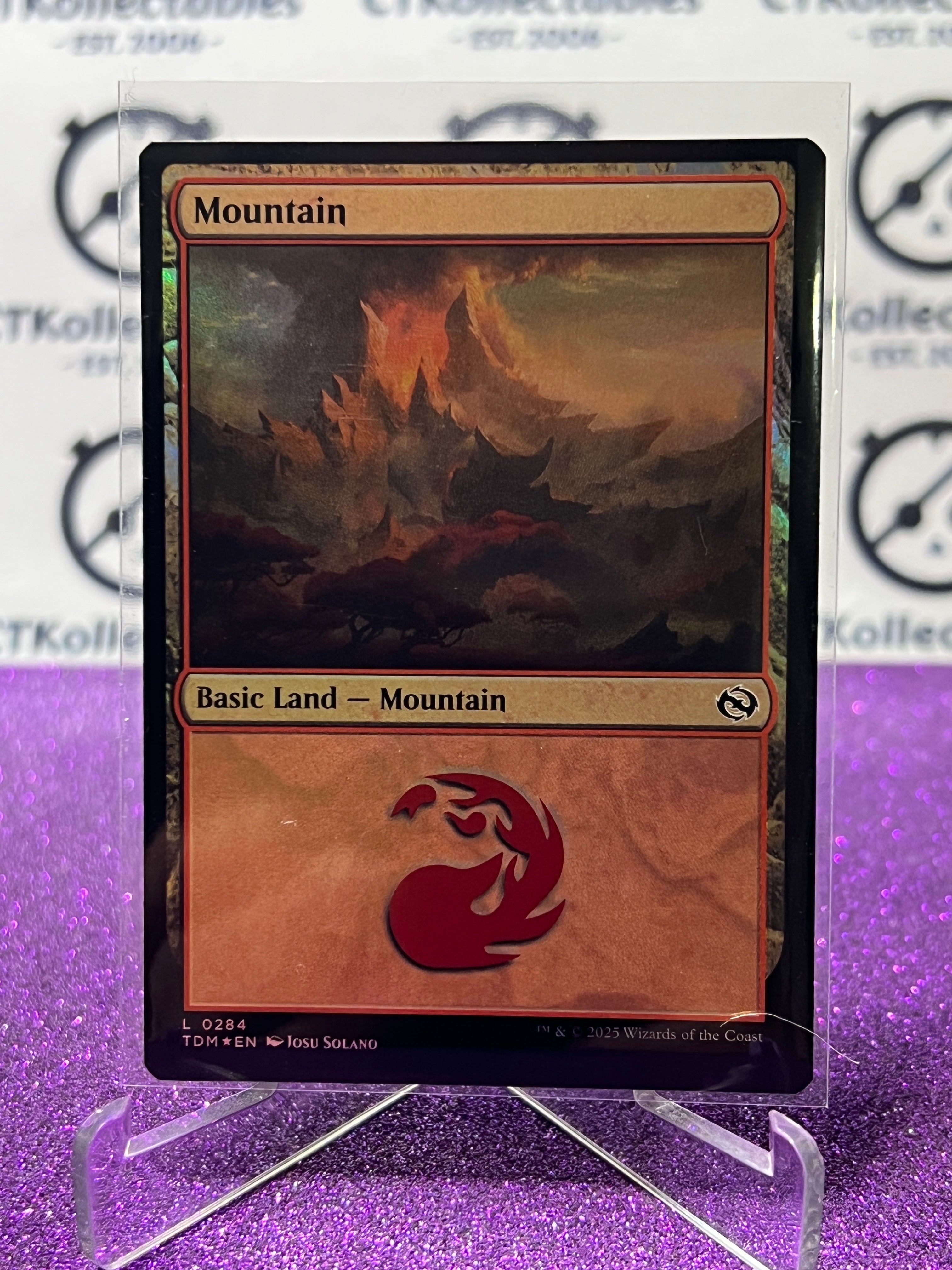2025 MAGIC THE GATHERING TARKIR DRAGONSTORM MOUNTAIN # L 0284 LAND FOI ...
