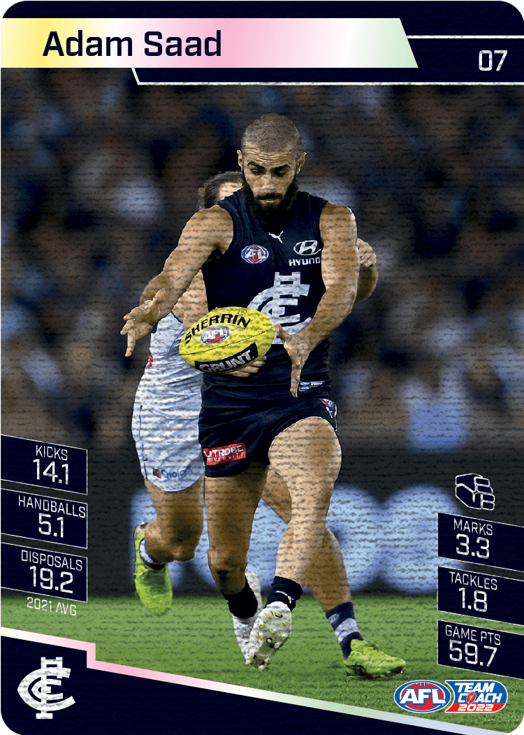 2022 AFL Teamcoach Canvas #07 Adam Saad – CTKollectables 2022 AFL Teamcoach Canvas #07 Adam Saad – CTKollectables