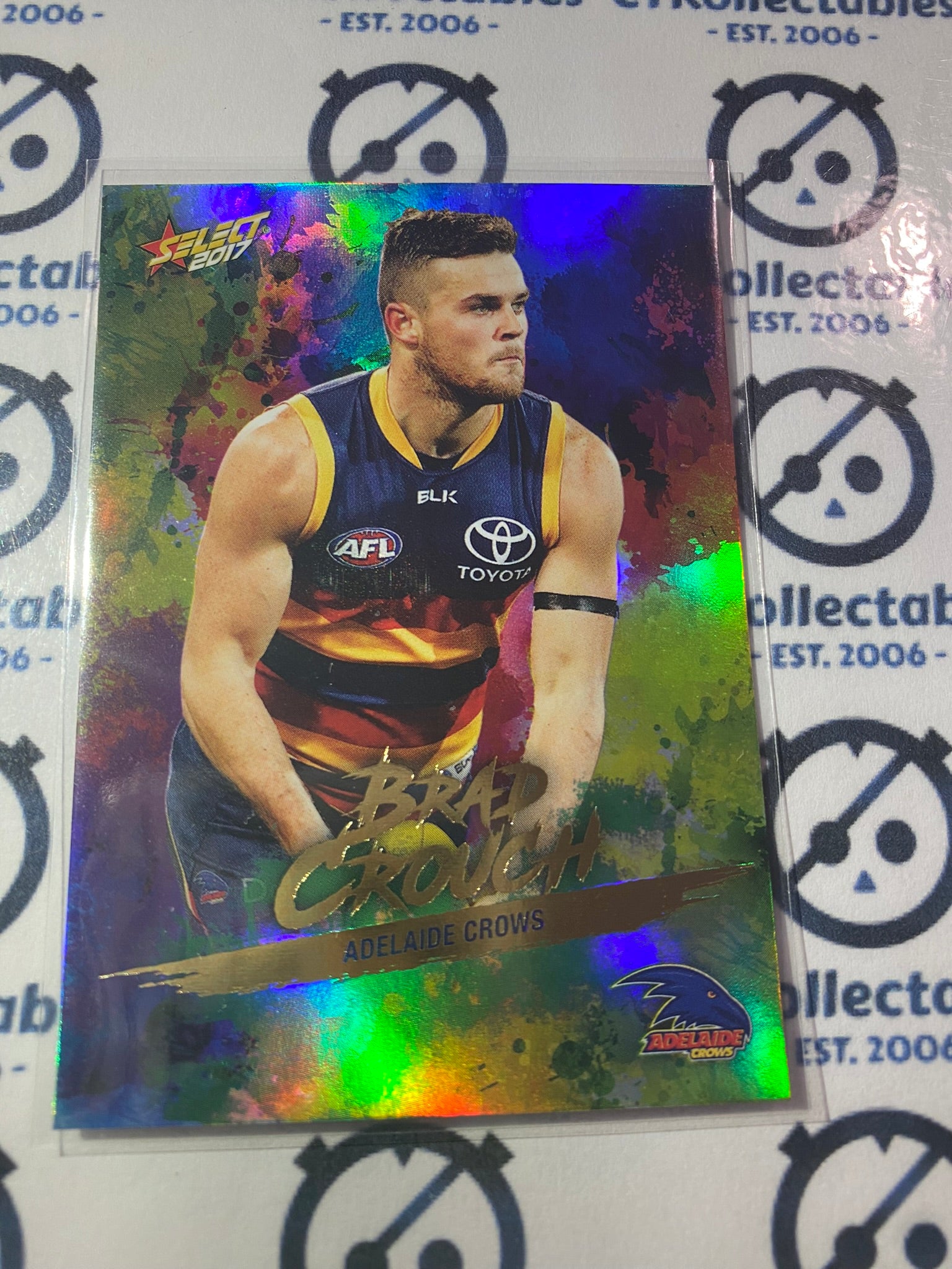 2017 AFL Select Footy Stars Holofoil - #HF4 Brad Crouch Crows ...